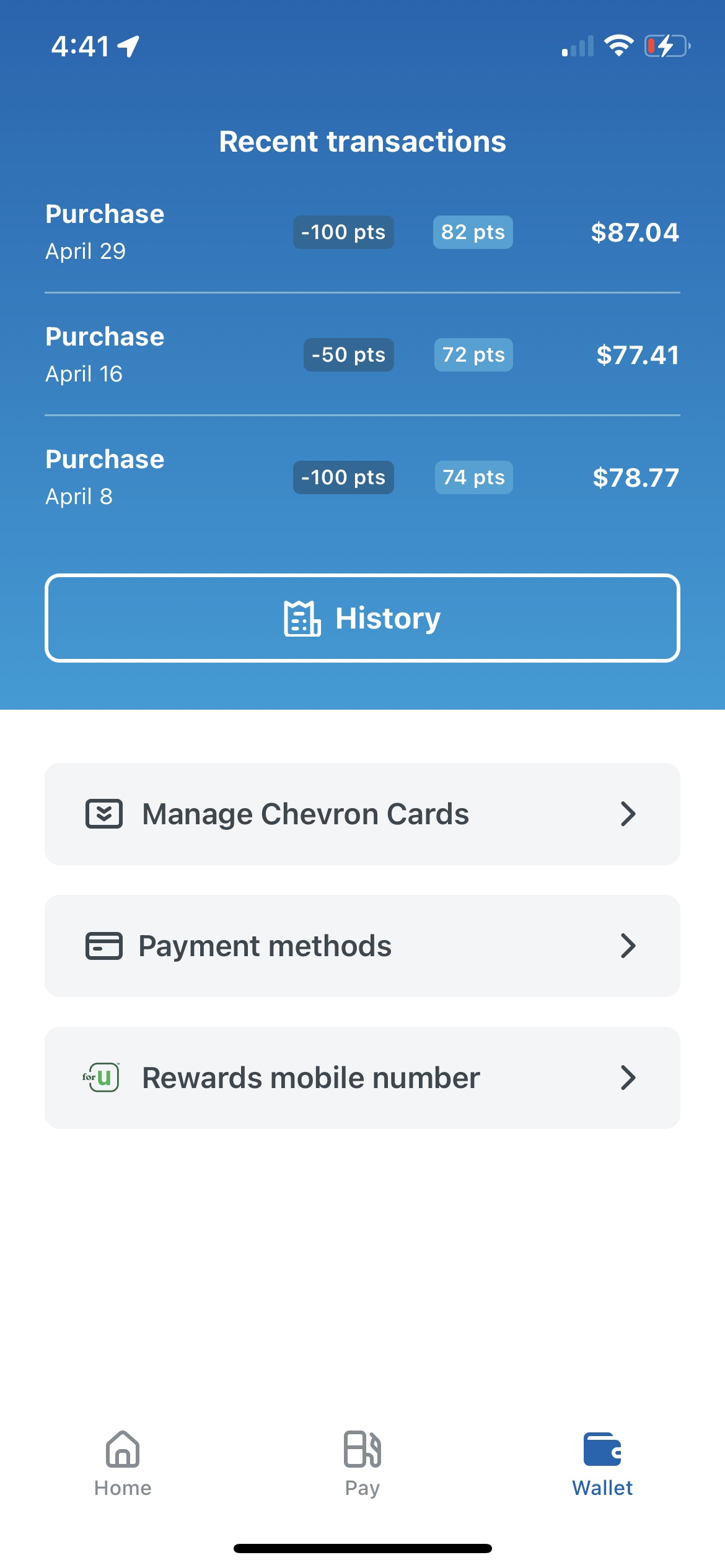 Where can customers manage their Techron Advantage Card?